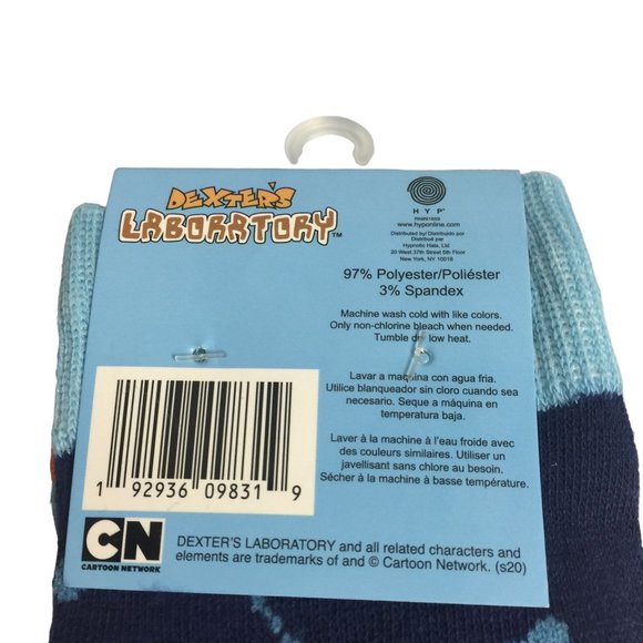 Hyp | Underwear & Socks | Dexters Laboratory Mens Crew Socks Size 62 Set Of 2 Blue Cartoon ...